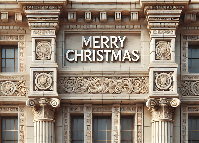 Architecture Christmas Card Fancy (Glossy White) | Architecture ...