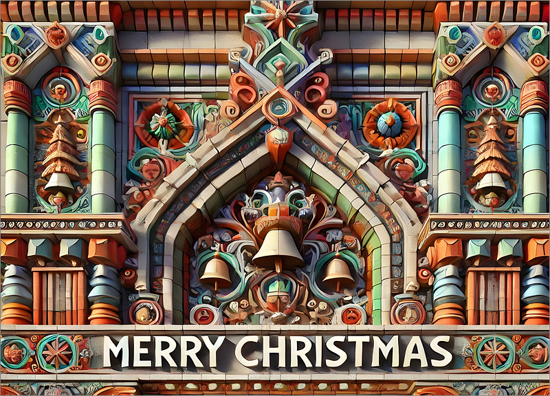 Architecture Christmas Card Refined (Glossy White) | Architecture ...