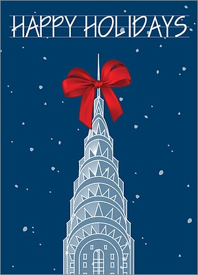 Christmas Skyscraper (glossy) | Architecture Christmas Cards