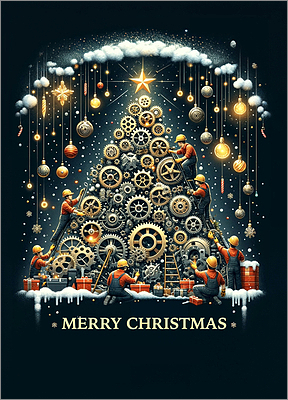 Engineer Christmas Card Creation