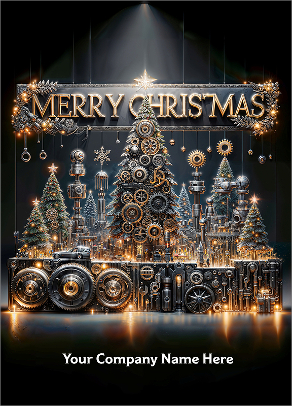 Engineer Christmas Card Structure Joy