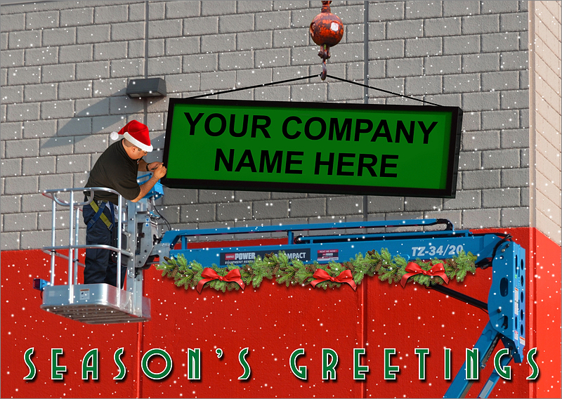 Sign Installation Greeting Card